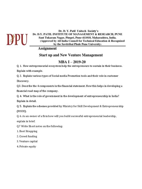 Snvm Assignment Question Pdf Career And Growth Business