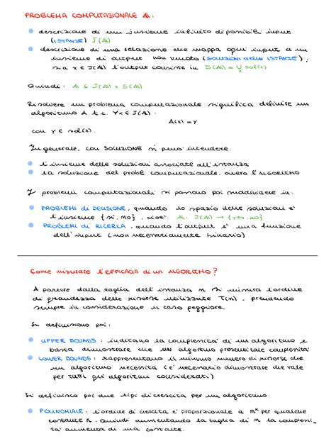 Regole Complessità Algoritmi Docsity