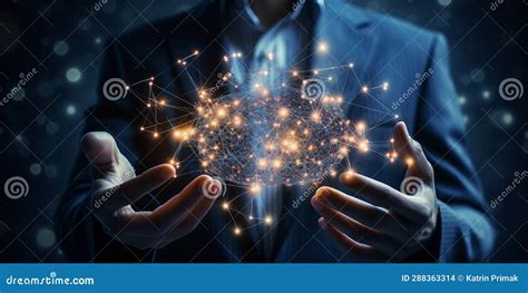 Abstract Digital Technology Background With Lines Stock Illustration