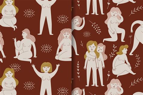Patterns Minimalism Nude By Chikovnaya TheHungryJPEG
