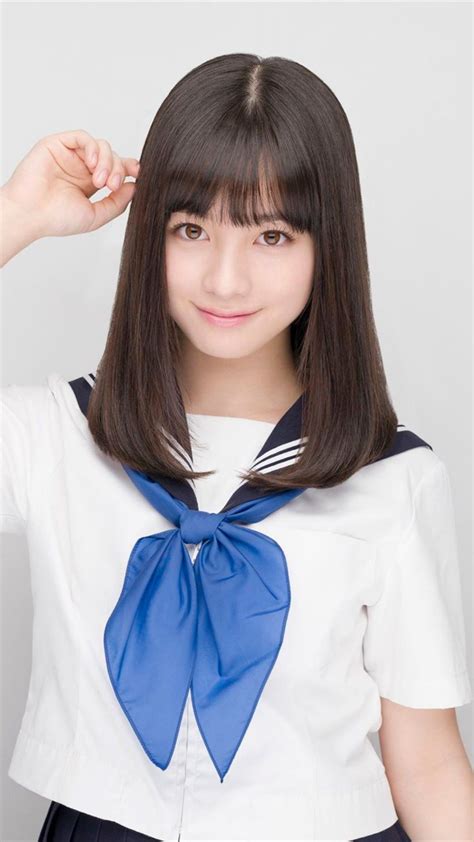 Perfect Bangs Girl Korea Selfies Poses Asian Woman Beauty