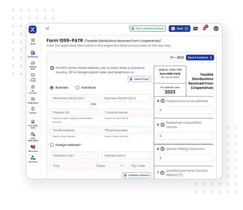 E File Form PATR Taxable Cooperative Distributions
