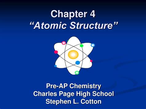 Ppt Chapter 4 “atomic Structure” Powerpoint Presentation Free Download Id 175971