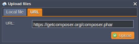 Install PHP Composer Via UI For Dependencies Management Virtuozzo