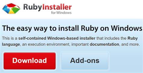 How To Install Ruby On Windows And Set Up A Basic Hello World Our