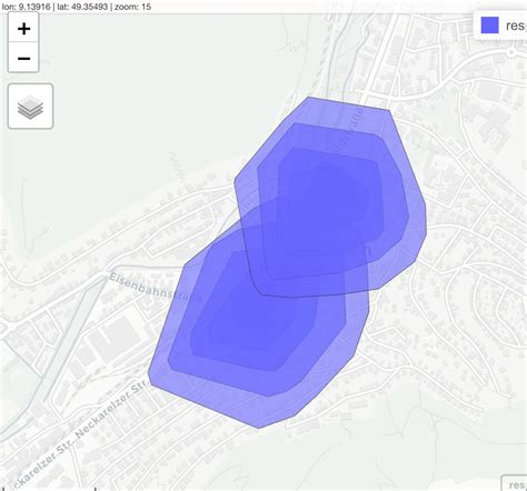 R Merge Multiple Isochrones Geographic Information Systems Stack