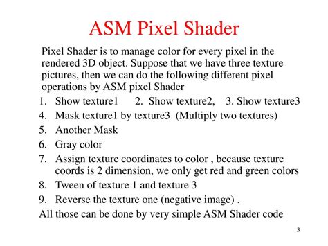 Ppt Assembly Shader Language Powerpoint Presentation Free Download