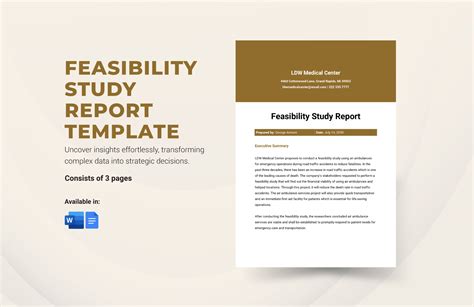 Free Feasibility Study Templates And Examples Edit Online And Download