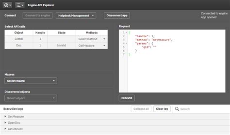Engine Api Explorer Qlik Sense For Developers Help