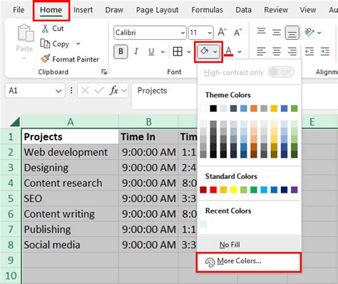5 Ways To Change Excel Sheet Background Color How To Excel