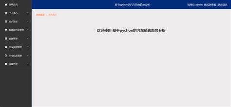 基于python的汽车销售趋势分析 爬虫可视化大屏python爬虫安装数据分析与可视化计算机毕业设计基于python的汽车销售数据分析可视化