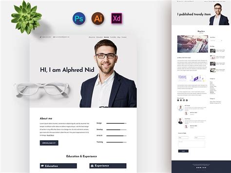 Resume Portfolio Html Tamplate Resume Portfolio Ux Design Inspiration