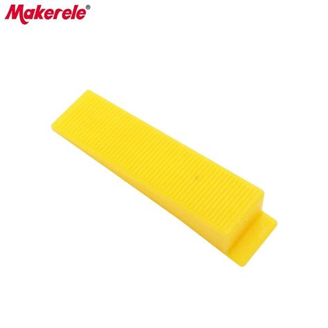 100 Reusable Wedges Floor Wall Tile Leveler Spacers Flat Leveling System Tools Physical