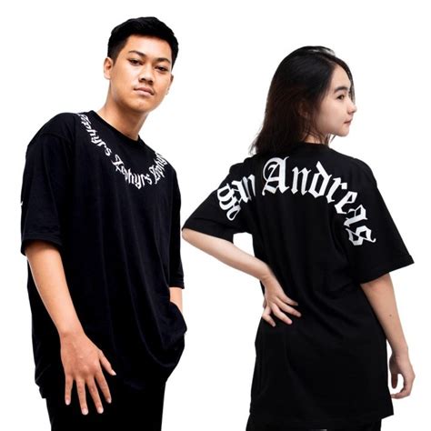 Ks Baju Kaos Oversize San Andreas Kaos Oversize Wanita Lazada Indonesia