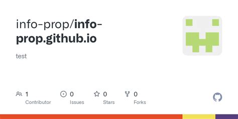 Github Info Propinfo Test