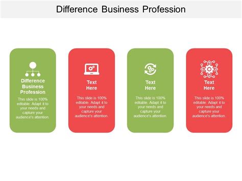 Difference Business Profession Ppt Powerpoint Presentation Portfolio Aids Cpb Presentation
