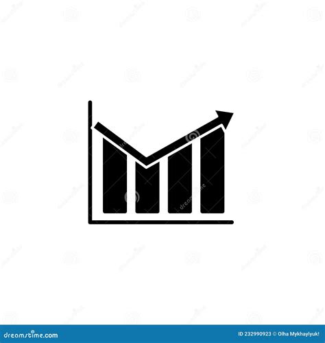 Graph Icon In Trendy Flat Style Isolated On White Background Chart Bar Symbol For Your Web Site