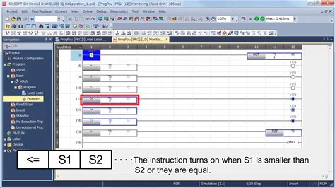 8 Ladder Logic Programming Comparison Operation Melsec Tutorial
