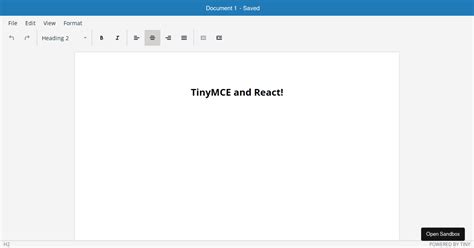 tinymce react demo codesandbox