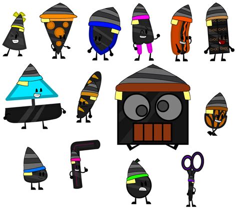 Brawl Of The Objects Characters Drill Forms By Alexiscurry On Deviantart