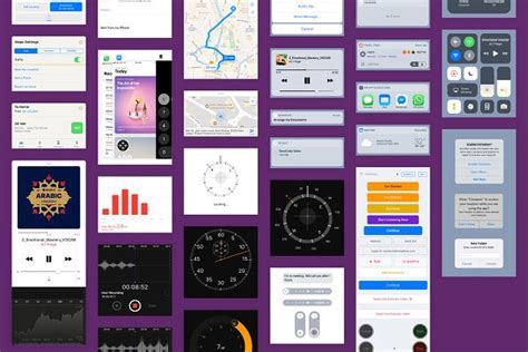 Ios11 Gui Kit Illustrator Sketch Xd Creative Illustrator Templates ~ Creative Market