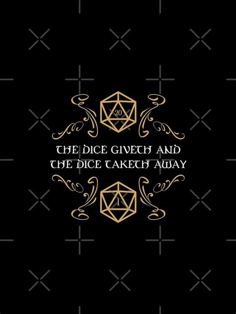 The Dice Giveth And Taketh Away Natural 20 And Critical Fail Iphone Case Designed And Sold By