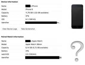 xcode apple watch udid incorrect stack overflow