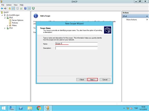 Dhcp Server Ile Ip Yapılandırması Scope Tanımlamak Mustafa Sabri OĞuz