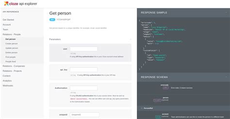 how to get contacts with the cloze api in python endgrate