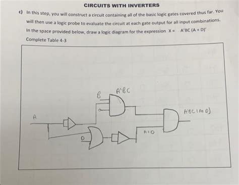 solved circuits with inverters c in this step you will