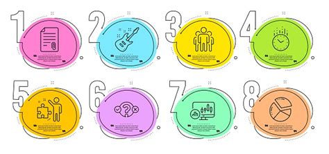 전략 첨부 파일 및 퀴즈 테스트 아이콘 세트 촛대 차트 그룹 및 파이 차트 기호 벡터 고급에 대한 스톡 벡터 아트 및 기타 이미지 Istock