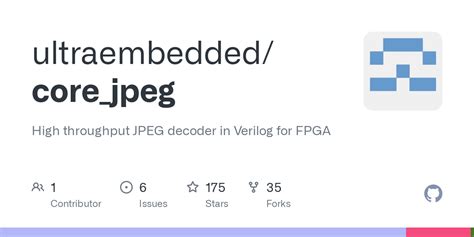 Github Ultraembeddedcorejpeg High Throughput Jpeg Decoder In Verilog For Fpga