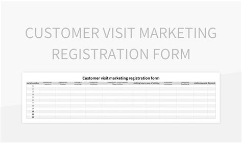 Free Customer Visit Templates For Google Sheets And Microsoft Excel Slidesdocs