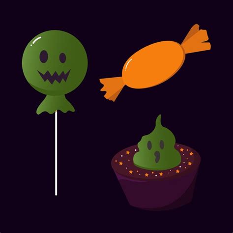 Premium Vector Halloween Candy Vector