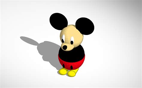 3d Design Mickey Mouse Tinkercad