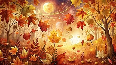 Autumn Tree Fall Leaves Wallpaper Background Autumn Fall Leaves