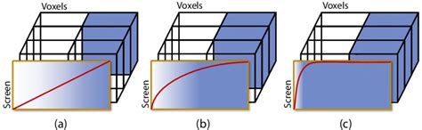 9 illustration of the result on the screen of volume integration with