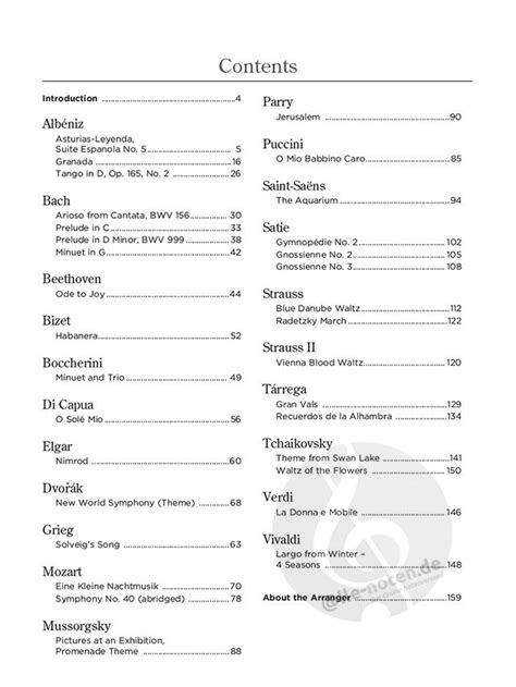 Classical Guitar Anthology Guitar Sheet Music