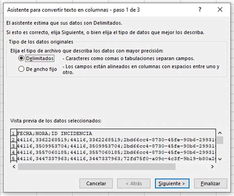 Dividir Texto En Columnas En Excel Caso Práctico Aglaia