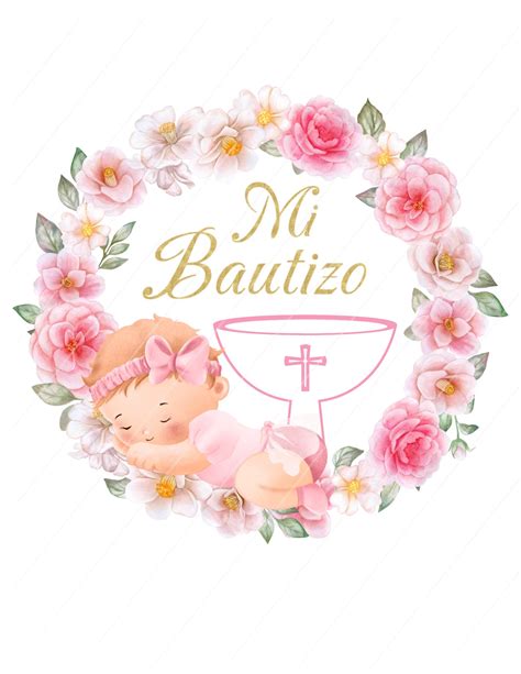 Mi Bautizo Png Digital Download Circles Girl Etsy