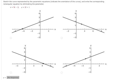 Solved Sketch The Curve Represented By The Parametric