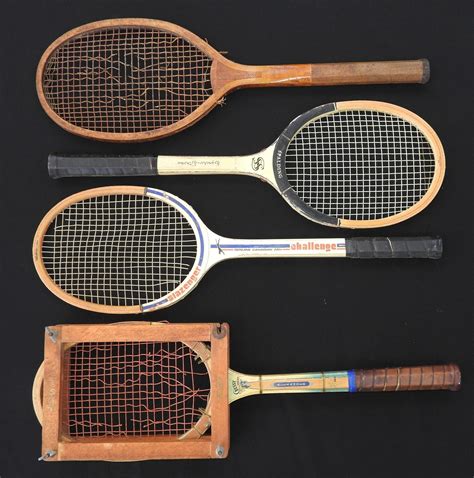 Lot A Collection Of Four 1960s 70s Tennis Racquets