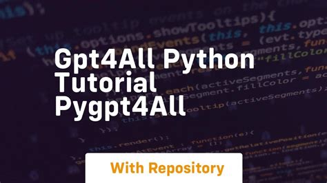 Gpt4all Python Tutorial Pygpt4all Youtube
