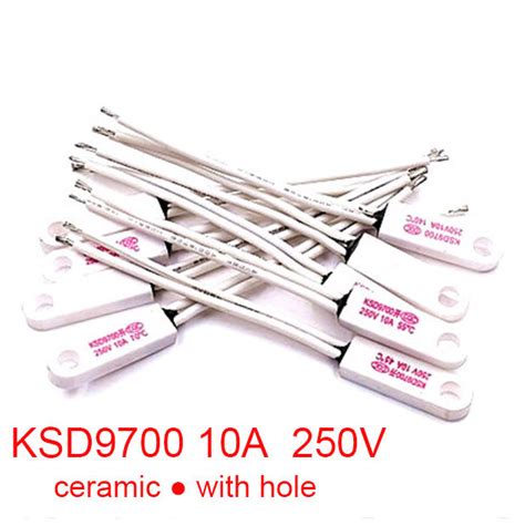 Thermostat Ksd9700 10a 250v Normally Closed Open Ceramic Temperature Switch Relay With Hole 40