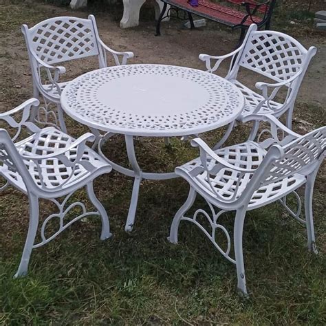 Cast Iron Dining Table Set At ₹ 27999 Set Cast Iron And Aluminium Table Chair Set In Jodhpur