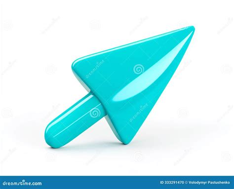 A Blue Triangle Shaped Object On A White Background Stock Illustration