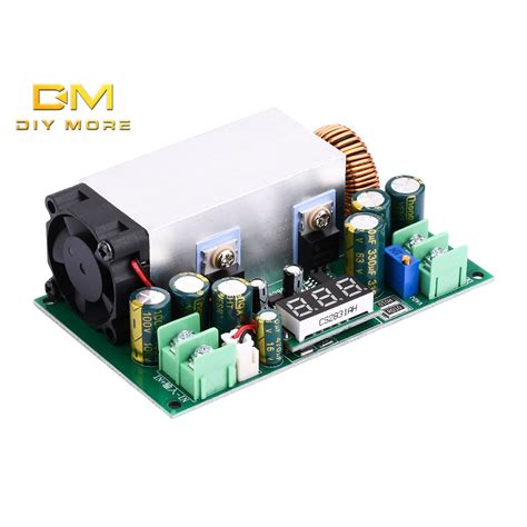 DIYMORE DC12 80V 20A Adjustable Step Down Power Module With Voltage Display 600W DC DC Shopee