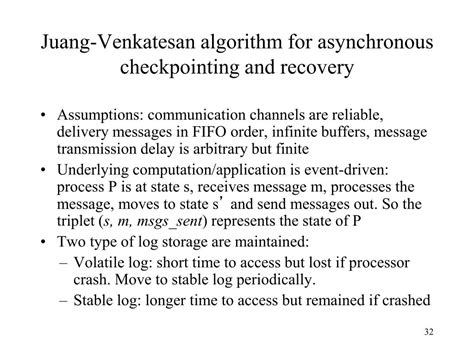 Ppt Checkpointing And Rollback Recovery Powerpoint Presentation Id794491