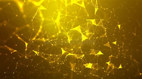 Abstract Background Dot And Connect Line For Cyber Technology Futuristic And Network Connection
