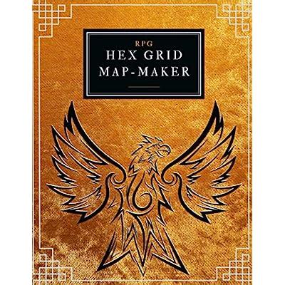 Buy RPG Hex Grid Map Maker SMALL 200 Pages Of Hex Grid Map Paper To Build Your World And DND